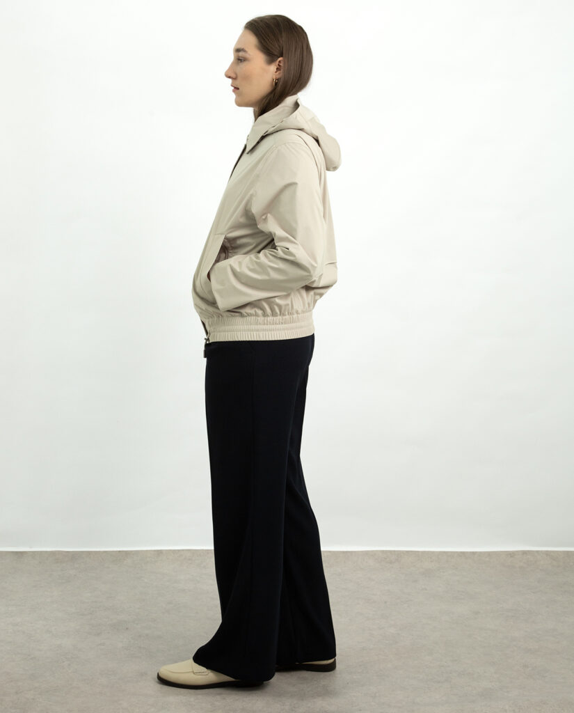 The Harrington Portland stone beige rain jacket I Protected Species